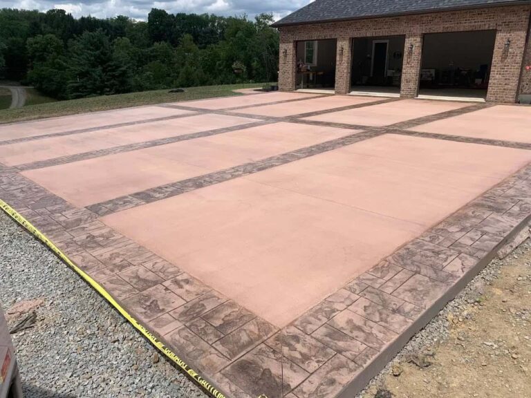 How To Use Stamped Concrete Borders On Driveways And Patios - Aparna RMC